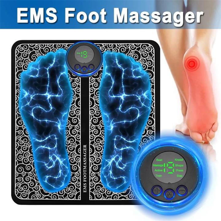Maxxgym EMS Pulse Massage Foot Pad Meridian Massage Smart USB Charging Foot Sole Acupoint ...