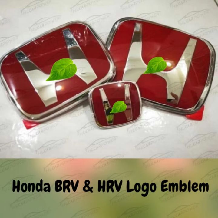 Honda BRV & HRV Logo Emblem Red Color | Lazada