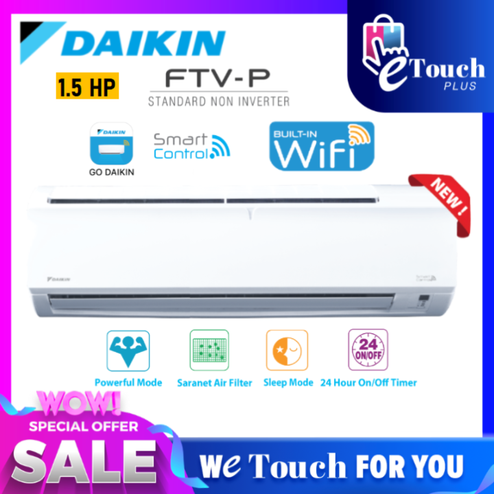 DAIKIN 1.5HP Smart Control - Wifi R32 Non Inverter Air Conditioner ...