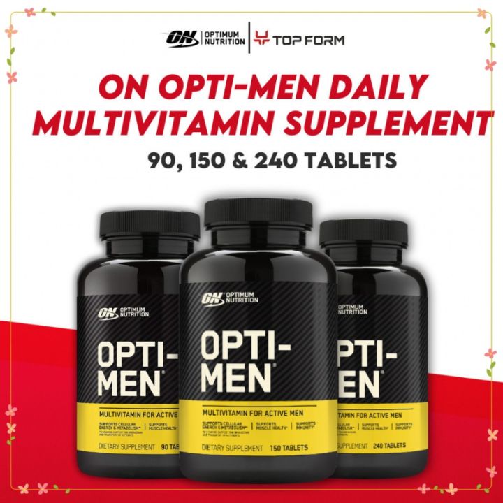 Optimum Nutrition Opti-Men Daily Multivitamin Supplement, 90, 150, 240 tablets | Lazada PH