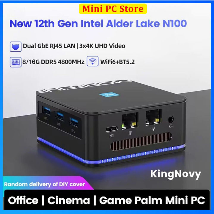 Topton Windows 11 Pocket PC gaming M8s In 12th Gen N100 LPDDR5 4800MHz portable computer dual ...