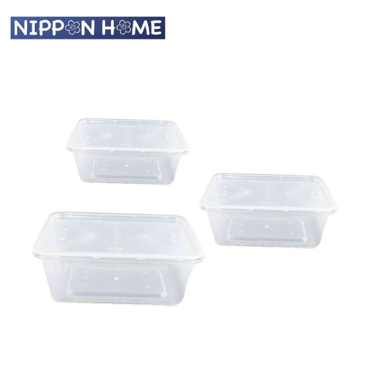 [Household]Disposable Rectangle Container, Plastic Storage | Lazada ...