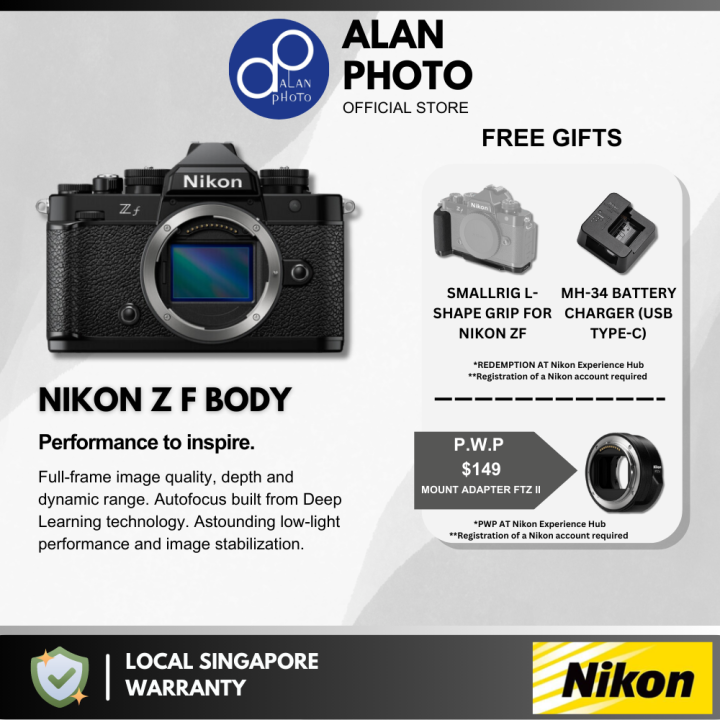 Nikon Z F Zf Mirrorless Camera Body & 40mm (SE) Kit & 24-70mm Kit ...