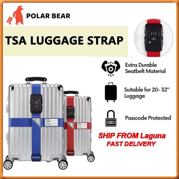 【TSA LOCK】Luggage Tie-Down Straps Cross Customs Password Lock ...