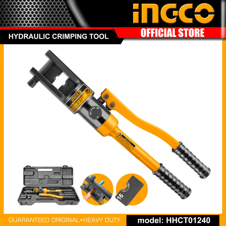 Ingco HHCT01240 Industrial Hydraulic Cable Crimping Tool / Cable Lug ...