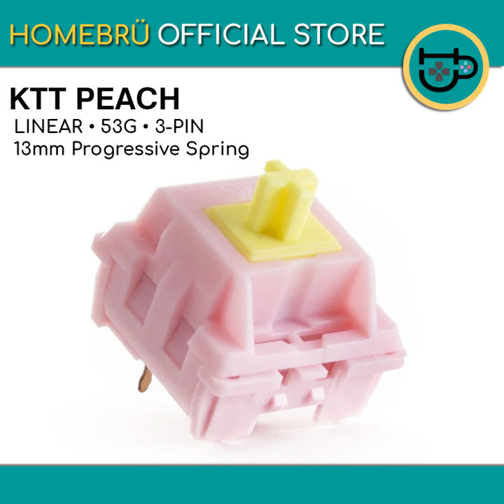 10pcs KTT Peach Linear Mechanical Keyboard Switch | Lazada PH