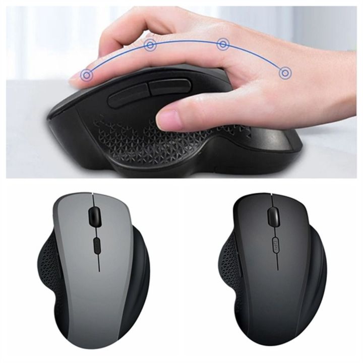 JINGRO Dual Mode Bluetooth Mouse 6 Buttons Rechargeable Computer Mouse ...
