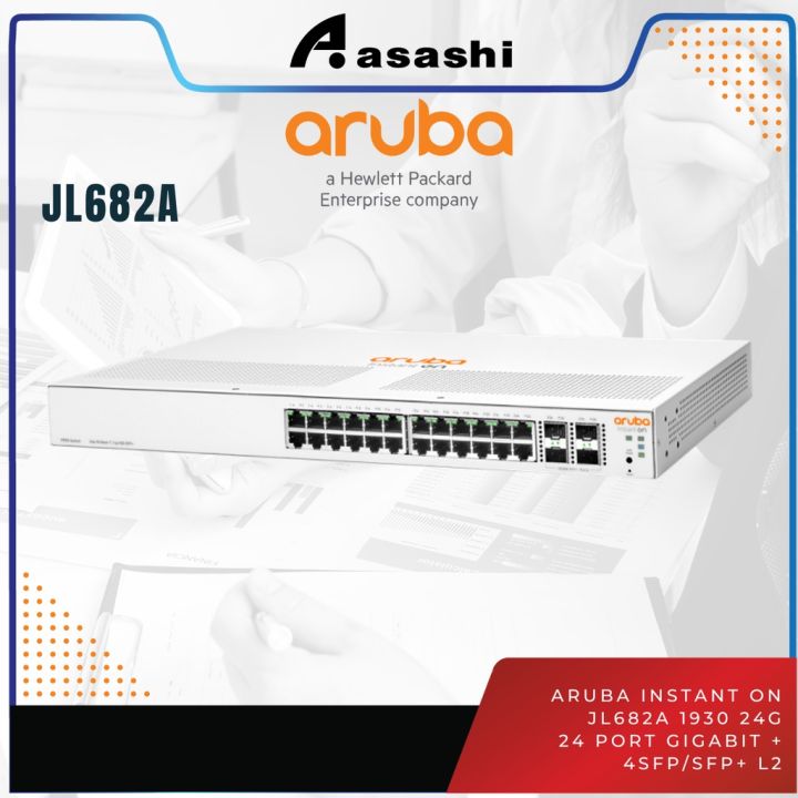 Aruba Instant On JL682A 1930 24G 24 Port Gigabit + 4SFP/SFP+ L2 Smart ...