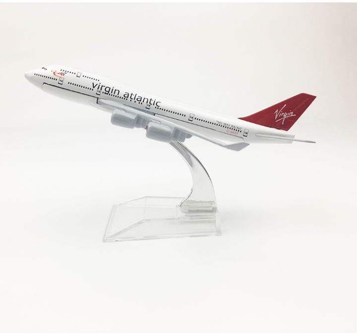 Yalinda Virgin atlantic Airways 747 Aircraft Model 16cm Die-cast Metal ...