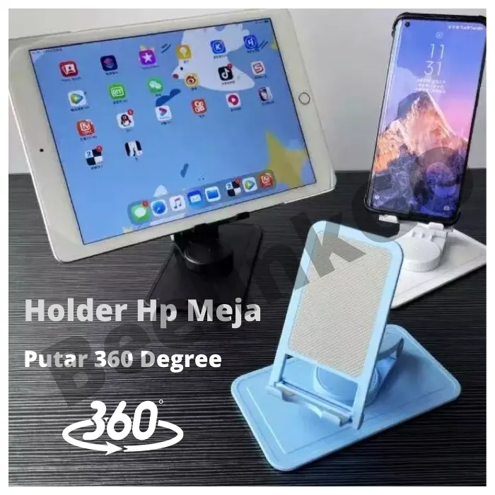 Phone Holder Hp Putar 360 Degree Original Stand Handphone Meja Kuat ...