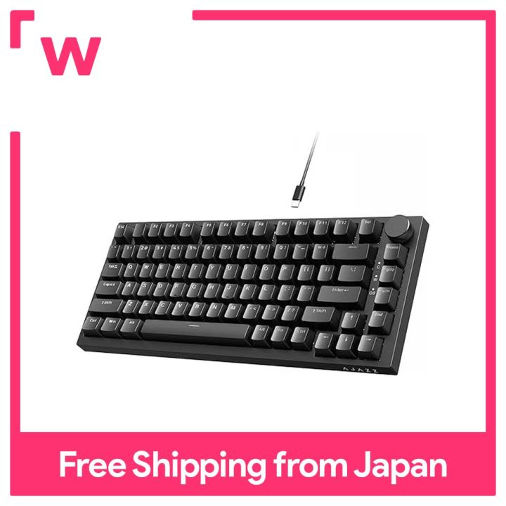 A.JAZZ AK820 Wired Mechanical Keyboard Red Axis 75% 82-Key Compact ...