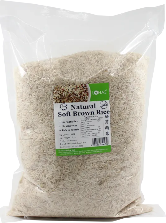 Lohas Natural Soft Brown Rice 3kg | Lazada