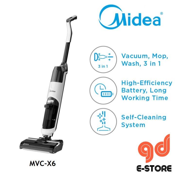 Midea MVC-X6 Floor Cleaner 3 In 1 / Wet & Dry Vacuum Cleaner With Self ...