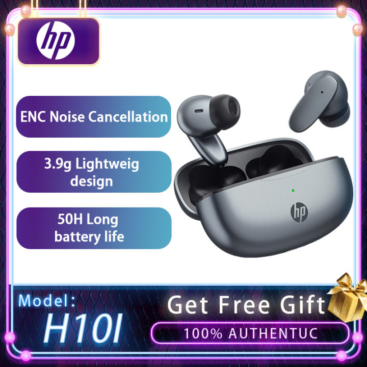 HP H10I TWS Earbuds - ENC Noise Cancellation 50H Long Battery Life ...