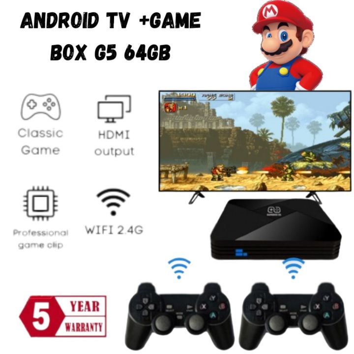 Quick Shipping 2024 New Android TV Box+Game Box G5 2in1 4K HD Game Console+TV Box | Lazada PH
