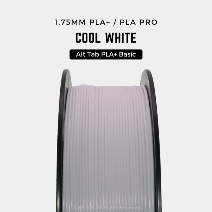 (Local Stock) Basic Cool White PLA PLUS (+) Filament 1.75mm 1kg for 3D ...