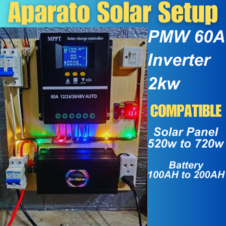 Solar Setup / Aparato Only / Not Include Solar Panel & Battery /Solar ...