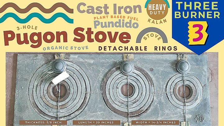 Pugon Lutuan ️ Cast Iron ️ Detachable Plate Pugon Rings ️ Pundido ️ ...