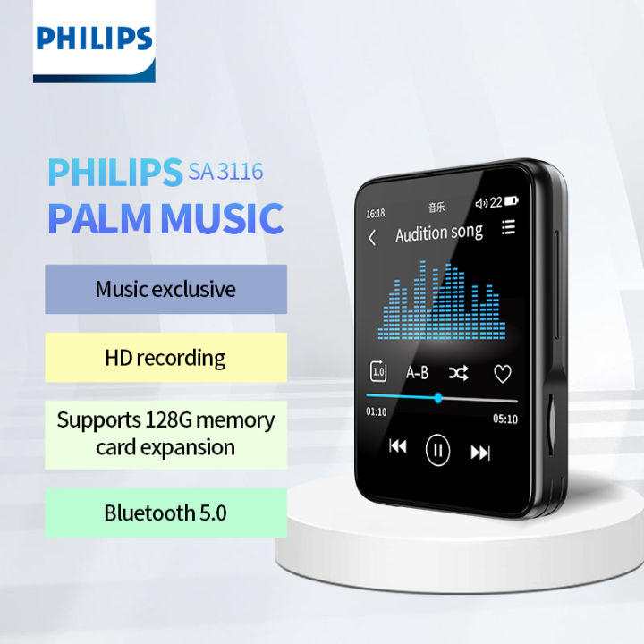 Philips Original MP3 Players 2.4 Inches 16GB Bluetooth 5.0 with ...