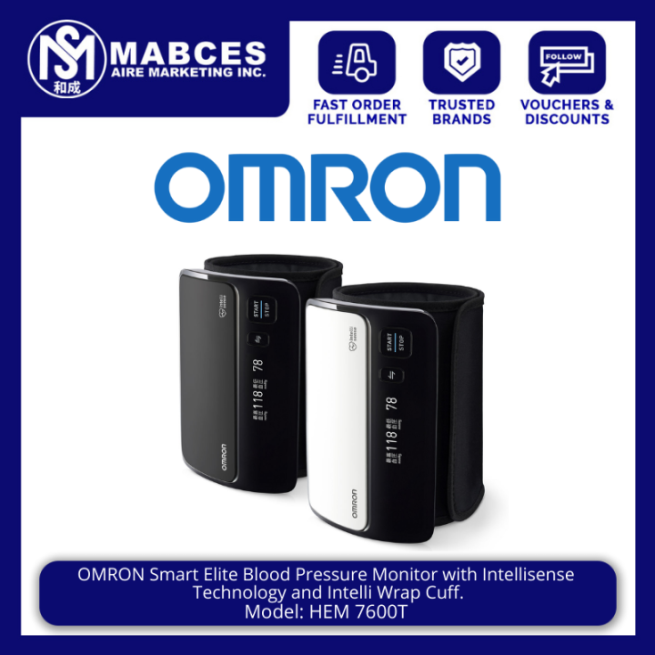 Omron Smart Elite Blood Pressure Monitor w/ Intellisense Technology and ...
