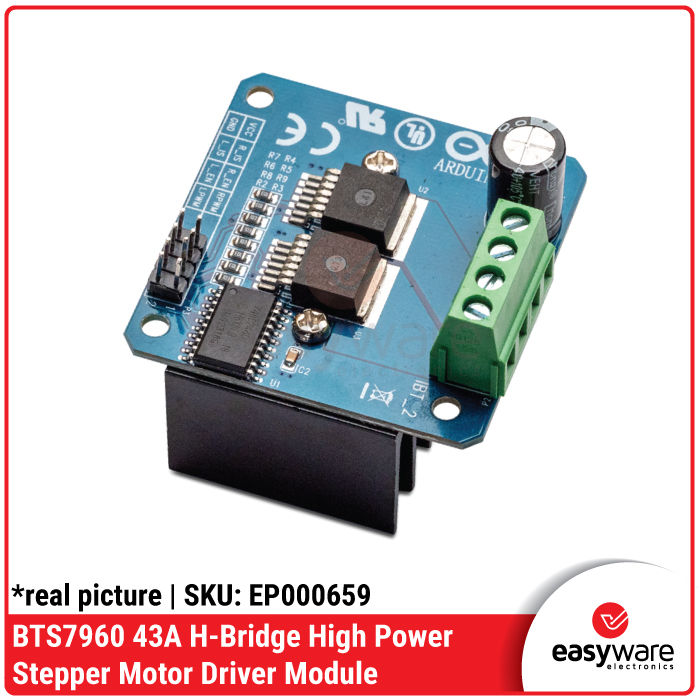 BTS7960 43A H-Bridge High-Power Stepper Motor Driver module | Lazada Indonesia