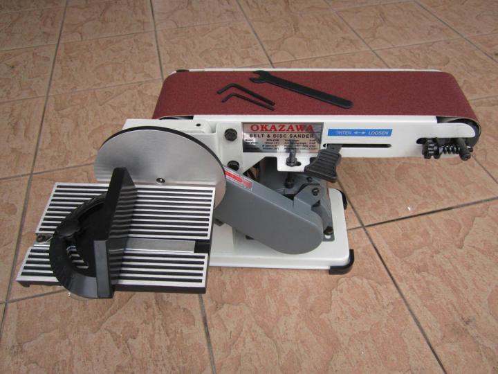 Okazawa 4" x 36" Belt and 6" Disc Sander Machine with Steel Base, Belt ...