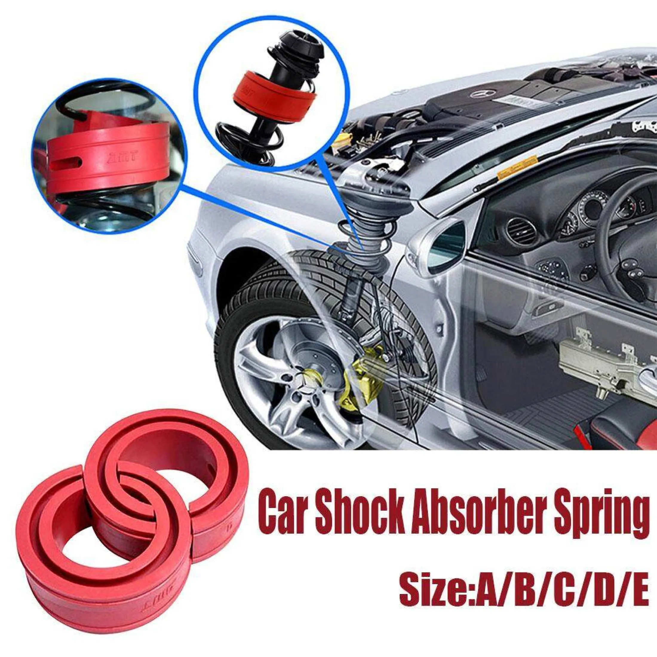 1Pcs Universal Car Buffer Shock Absorber Rubber Spring Buffers Bumper ...