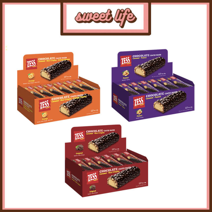 24'S X 22G ZESS CHOCOLATE COATED WAFER CARAMEL RICE CRISPIES FLAVOR ...