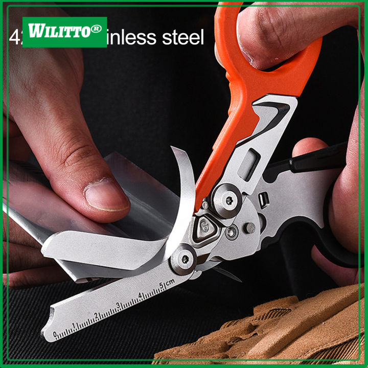 Emergency Response Shears Pocket Folding Scissors Compact Design ...