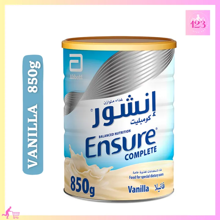 ENSURE COMPLETE Milk with Balanced Nutrition Vanilla Flavour 850G ...