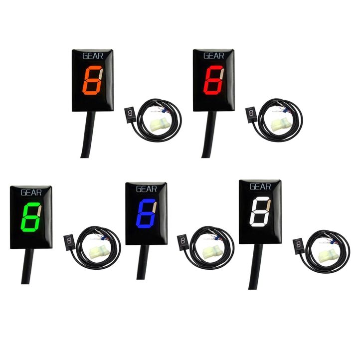 【TEHAUTO】 Motorcycle Gear Indicator Displays Current Gear with Quick ...