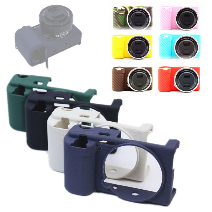 Rubber Silicon Case Body Cover Protector Frame Skin for Sony ZV-E10 ...