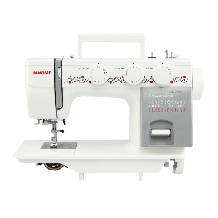 Janome NS - 7880 - Flat Bed Aluminium Body High Speed Sewing Machine ...