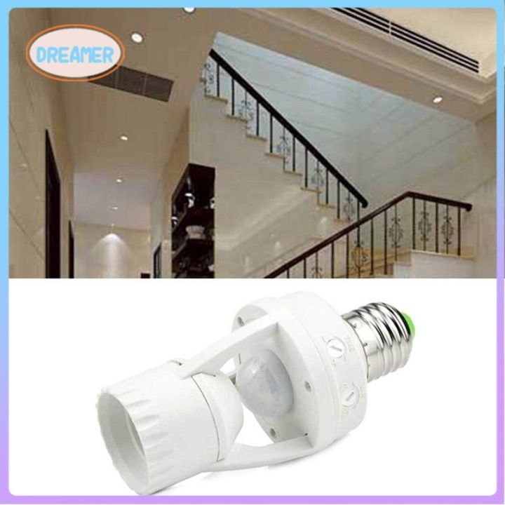 E27 Socket Plug Pir Induction Motion Sensor Lamp Base IR Infrared Human Bulb Holder | Lazada PH