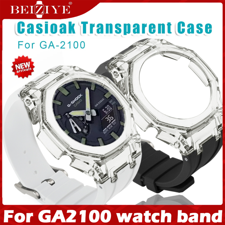 Transparent Case Modification Kit for Casioak GA2100 GA-2100 Rubber ...