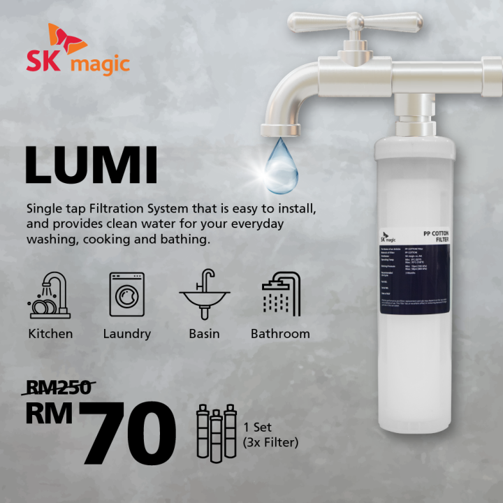 SK magic Indoor Water Filter System LUMI (5-7 days delivery) - Free ...