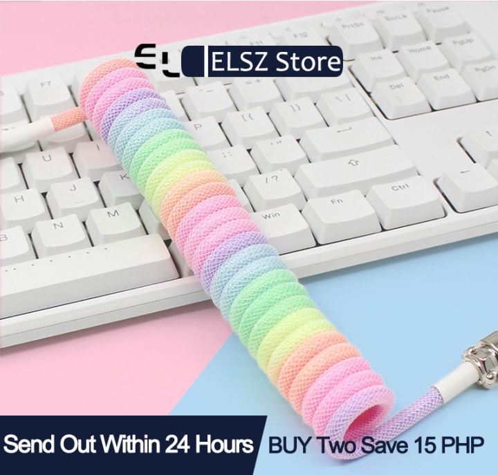 Mechanical Keyboard Data Cable Personalization Spring Cable USB ...