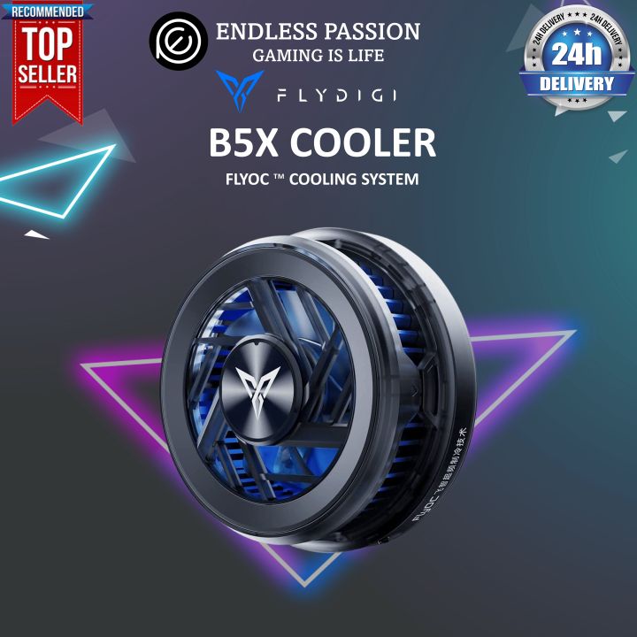 Flydigi B5X Magnetic Cell Phone Cooler, Upgraded 10-15W Higher Power ...