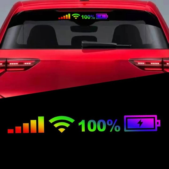Colorful Laser Car Stickers Windshield Glass Styling Reflective Vinyl ...