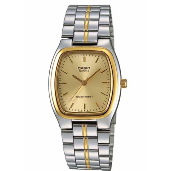 CASIO ORIGINAL - CASIO MTP-1169G-9A - MEN - Silver Gold - Stainless ...
