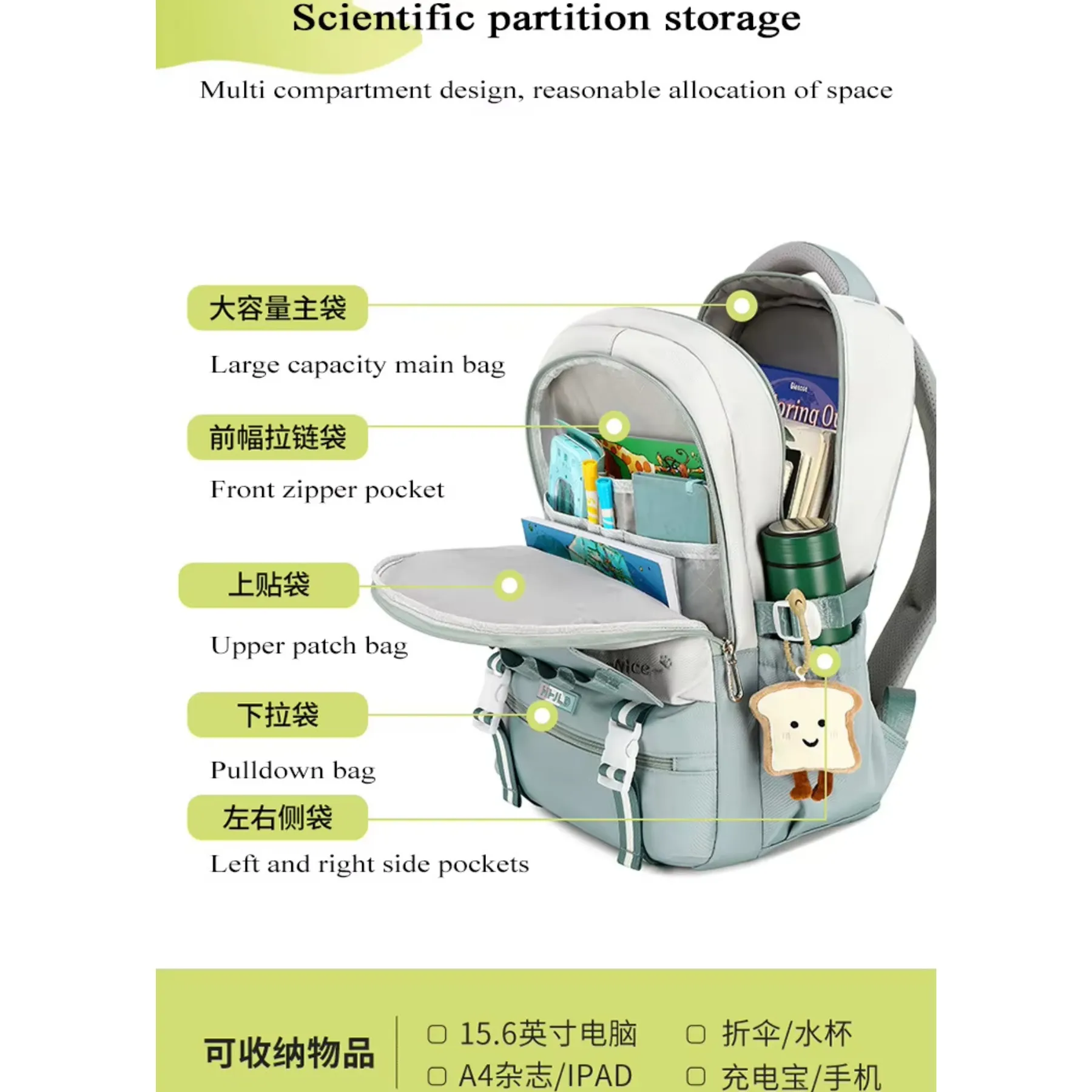 2023 Secondary Student School Bag Beg Sekolah Menengah Backpack Lelaki ...