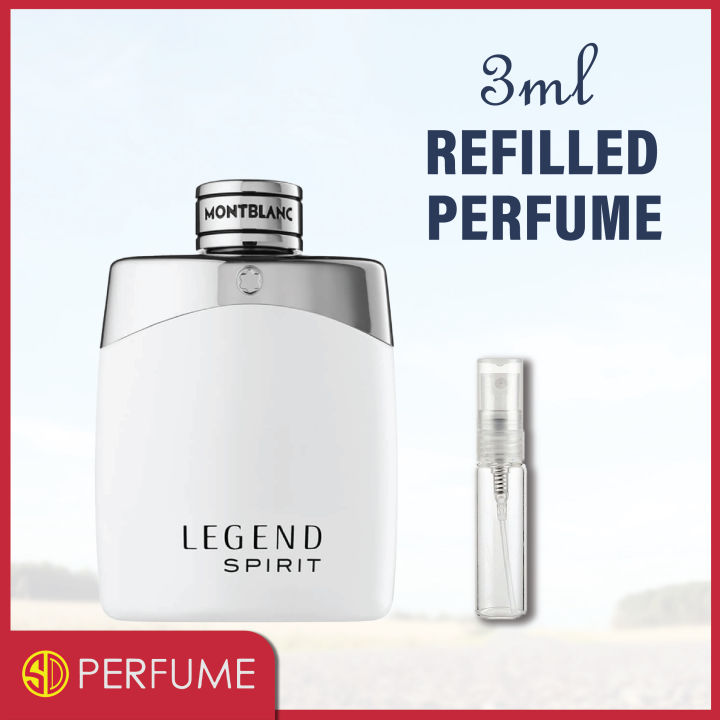 [SD PERFUME] 3ML ORIGINAL Refilled PERFUME Mont Blanc Legend Spirit White EDT Men | Lazada