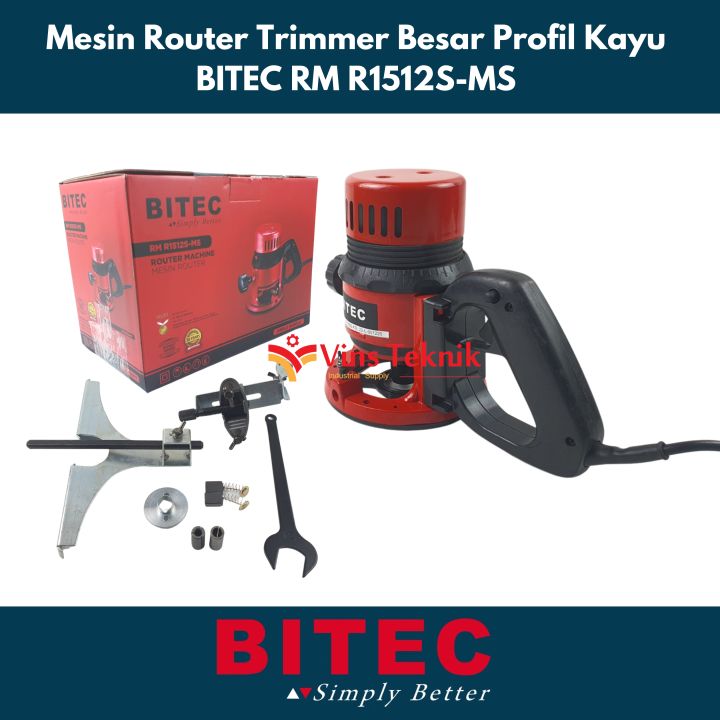 Mesin router trimmer besar profil kayu BITEC RM R1512 | Lazada Indonesia