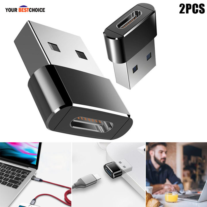 YBC 2pcs USB C Female to USB Male Adapter Type C to USB A Connector for ...