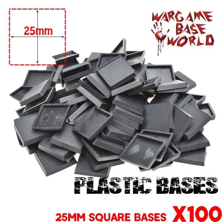 WE3jzaaa Miniatures base and wargame model bases Lot of 25mm Square ...