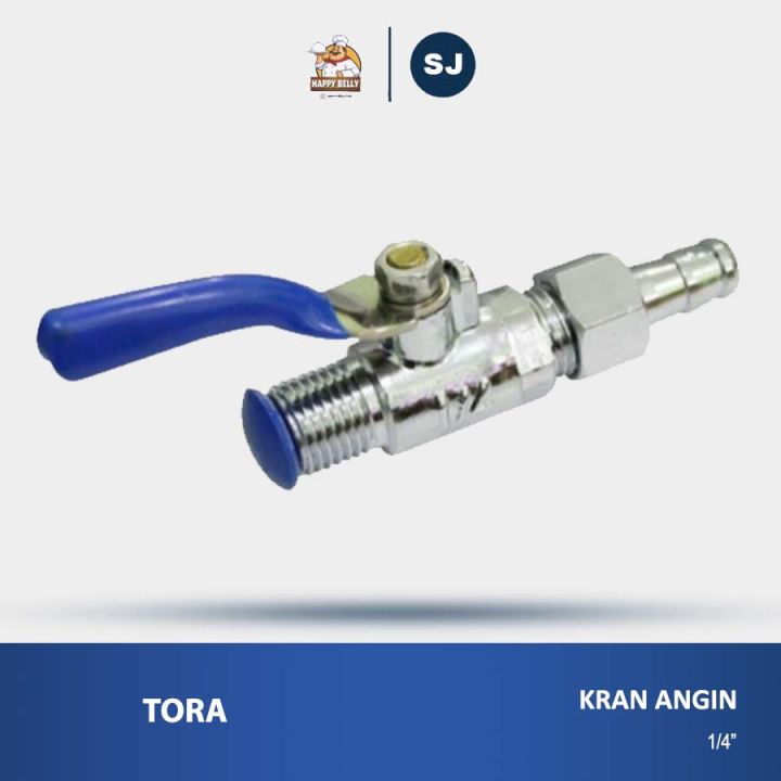 Tora keran kompresor 1/4" Kran angin kompressor Ball Valve 1/4" inch | Lazada Indonesia