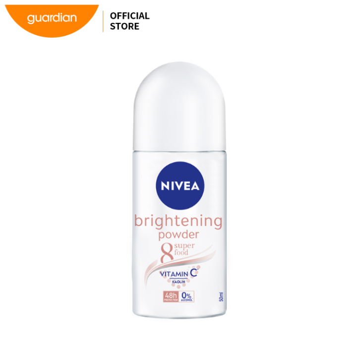 NIVEA Women Deodorant Brightening Powder Roll On 50ml | Lazada