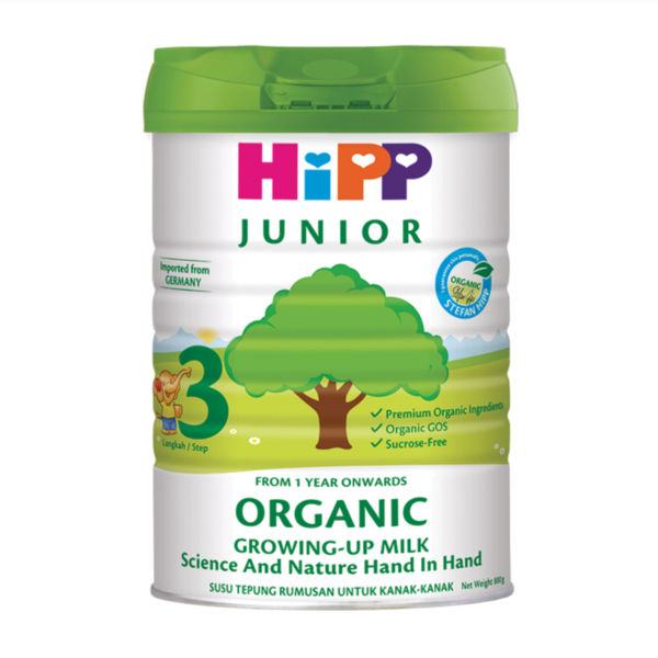 ☆100% genuine☆ HIPP JUNIOR ORGANIC GROWING UP STEP 3 (1-3yrs) 800g | Lazada
