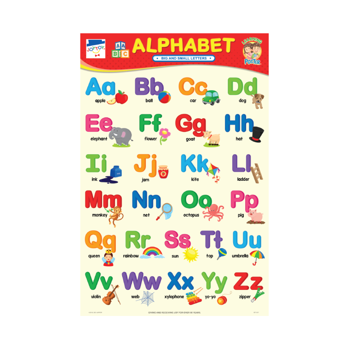 JOYTOY Alphabet Poster (Big & Small Letter) | Lazada PH