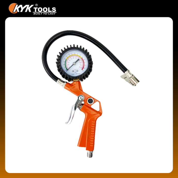 KYK Tools Tire Inflator / Deflator 1/4" with Flexible 14" long Hose ...